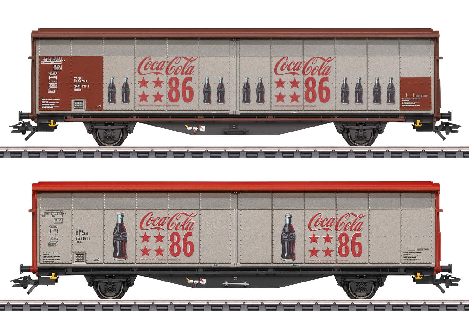 Type Hbbills Sliding Wall Boxcar Set - E-trains