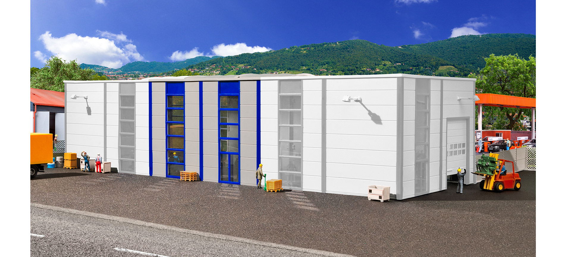 Extension set for warehouse / industrial hall 39250 - Kit - E-trains