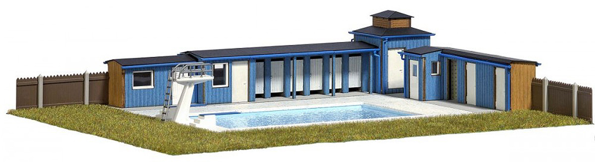 Open-air swimming pool - E-trains