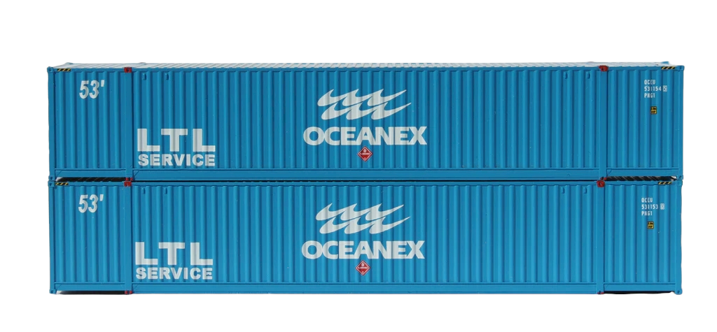 Pack of two 53' OCEANEX, "large LTL" Ocean - E-trains