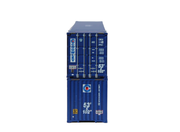 Pack of two 53' Crowley blue Containers - E-trains