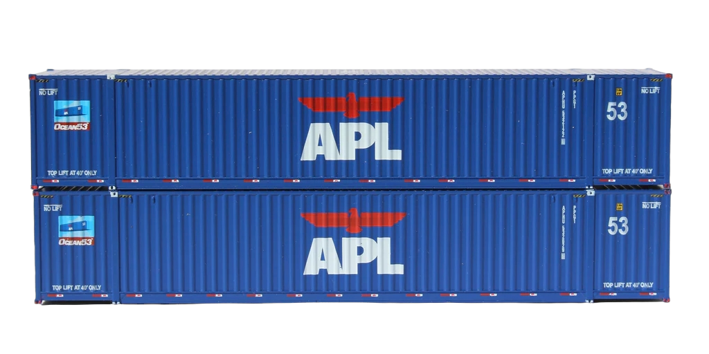 Pack of two 53' APL large logo set #2, "No Lift" - E-trains