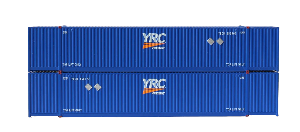 2 Pack of 53' HC YRC 8-55-8 Set #1 - E-trains