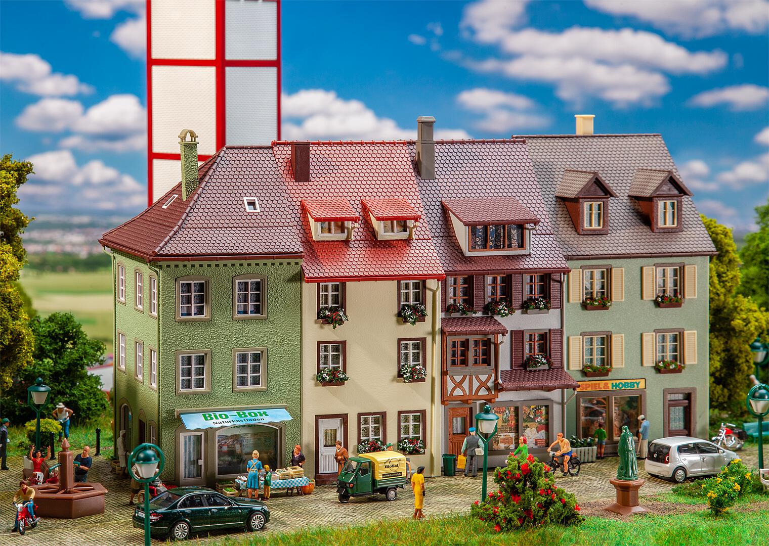 3 small town houses - Kit - E-trains