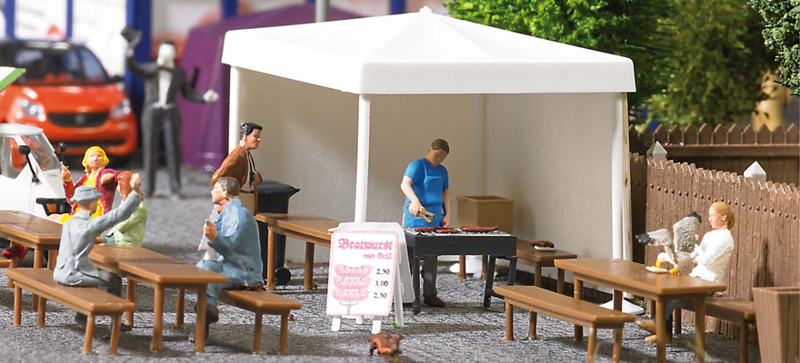Bratwurst grill stand - Kit - E-trains Bratwurst grill stand - Kit - E-trains
