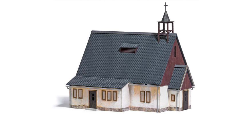 Weathered Chapel - kit - E-trains