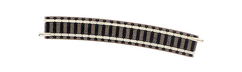 N Curved track, radius R4, 15° - E-trains