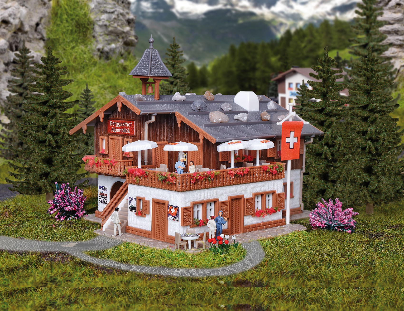 N Restaurant in alpine area - Kit - E-trains