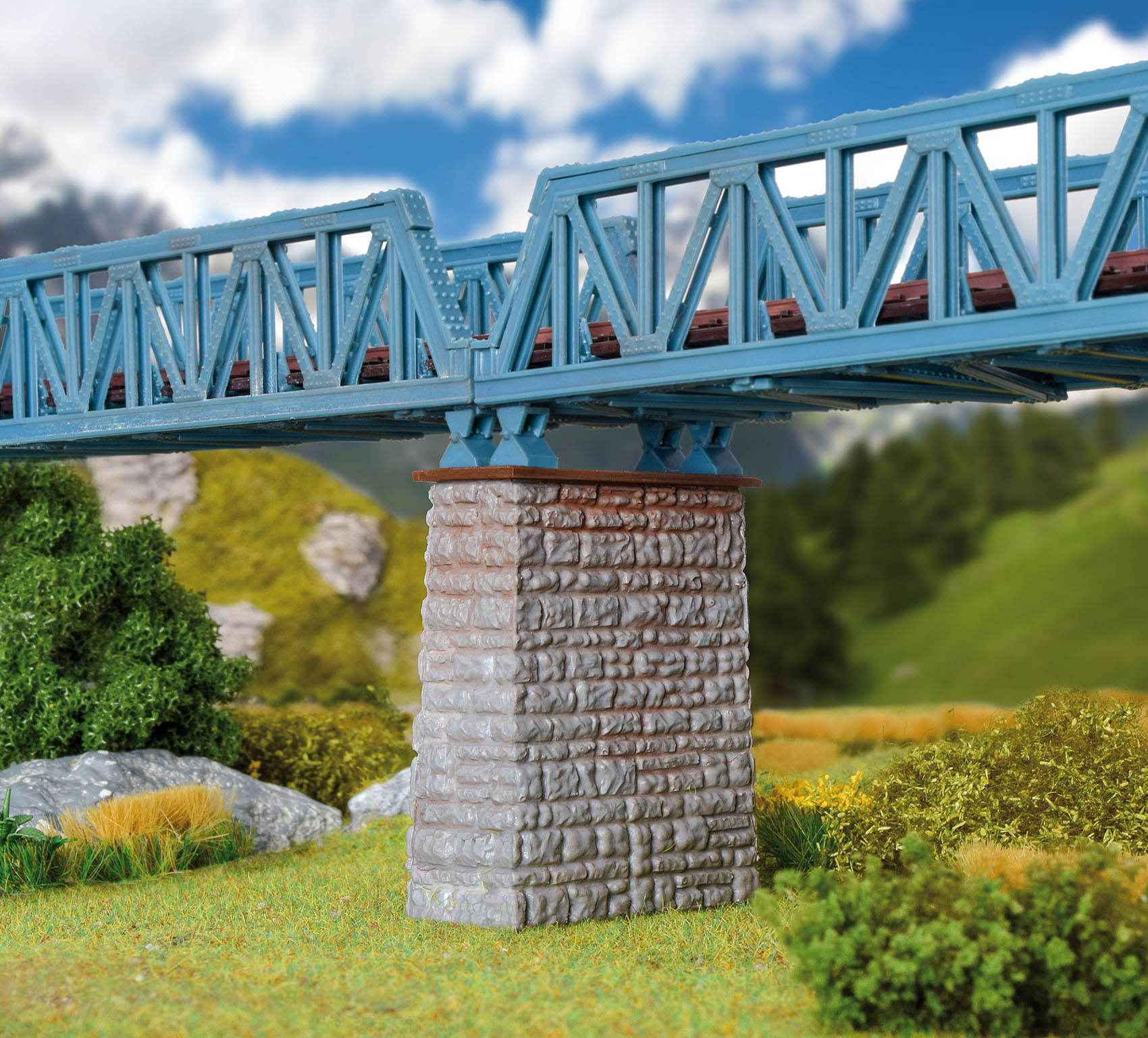 N Bridge centre pier - Kit - E-trains