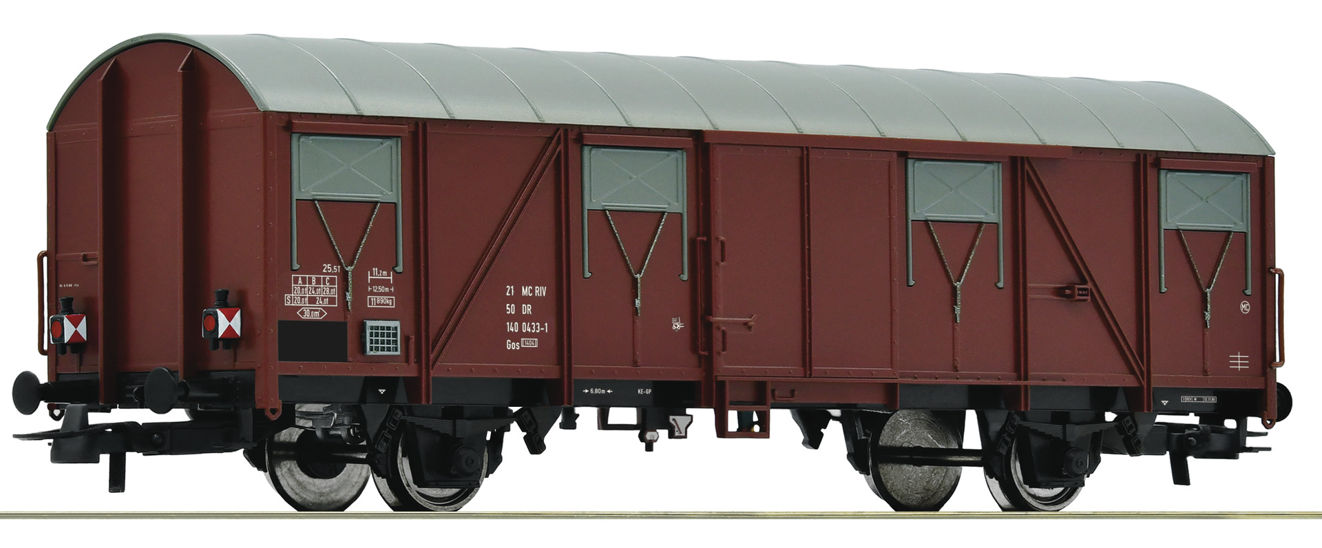 Covered goods wagon, DR - E-trains