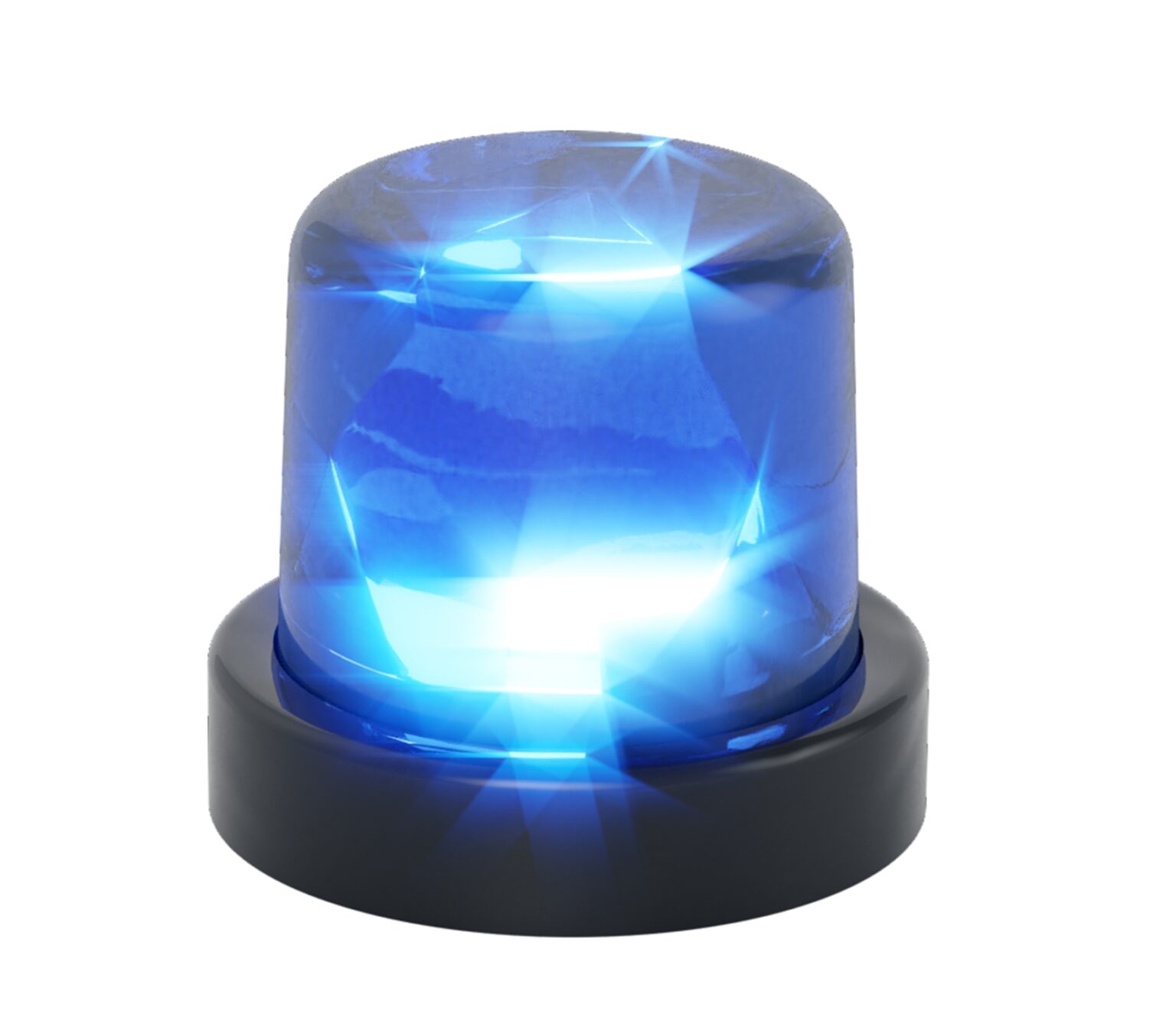 H0 Rotating flashing light with Blue LED - E-trains