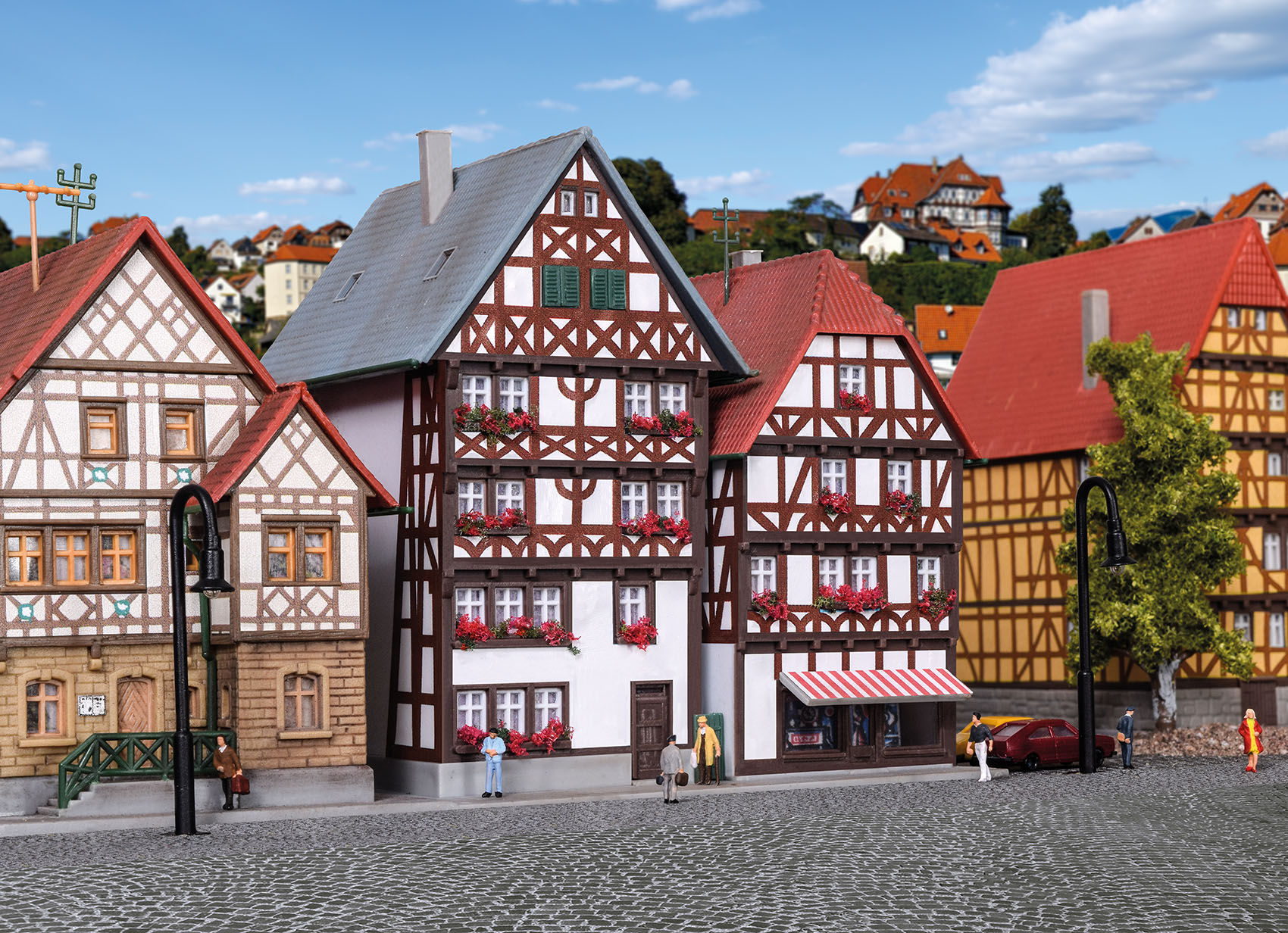 Z Half-timbered houses Fritzlar, 2 pieces - kit - E-trains