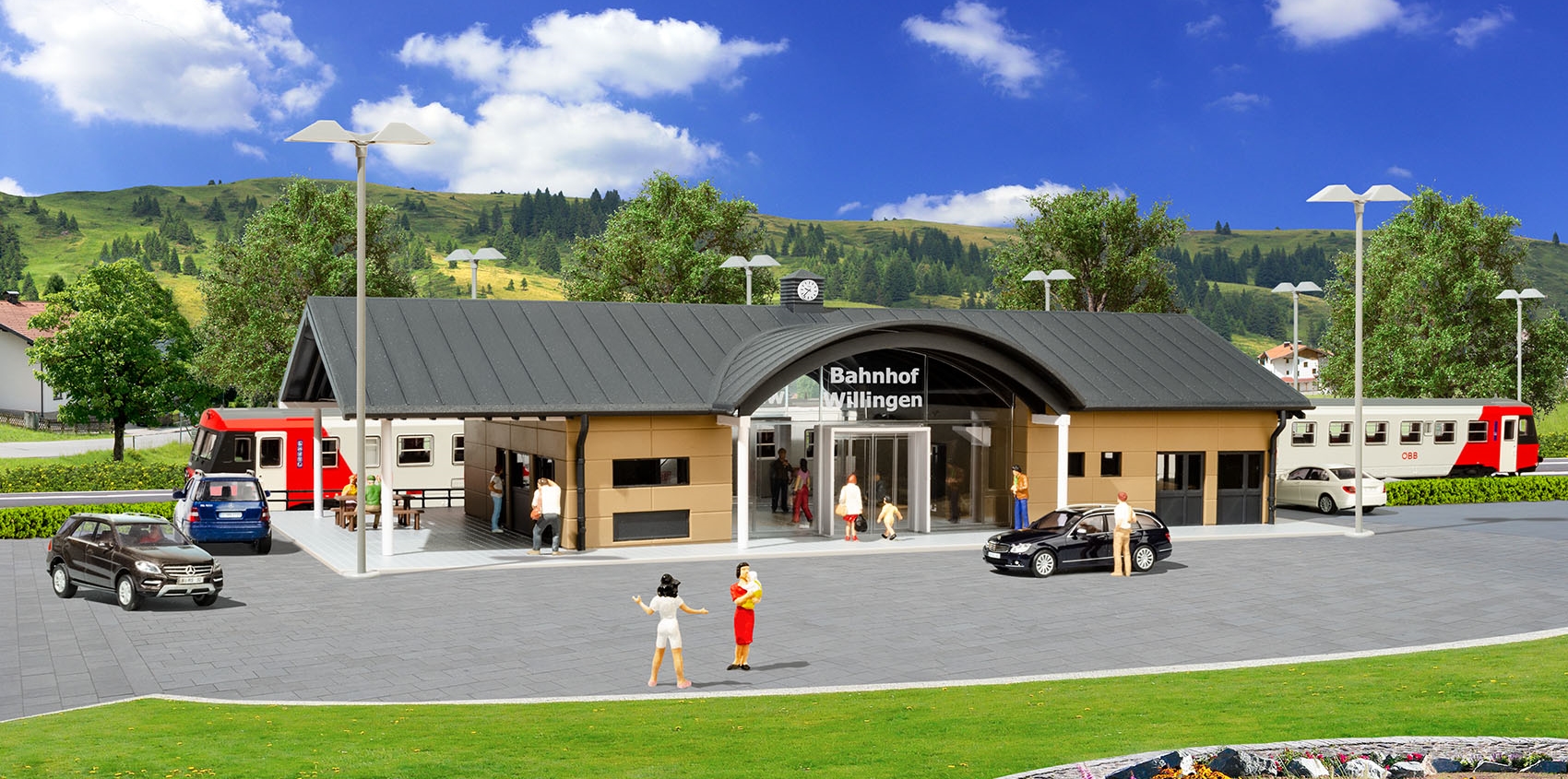 H0 Station Willingen - kit - E-trains