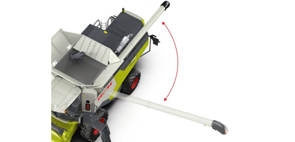 Claas Trion 720 Montana with Convio 1080 and trolley - E-trains