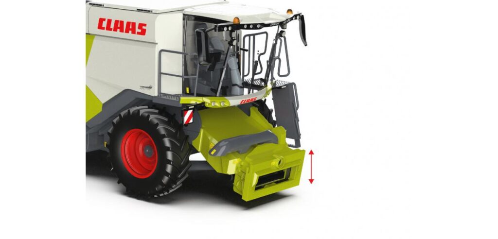 Claas Trion 720 Montana with Convio 1080 and trolley - E-trains