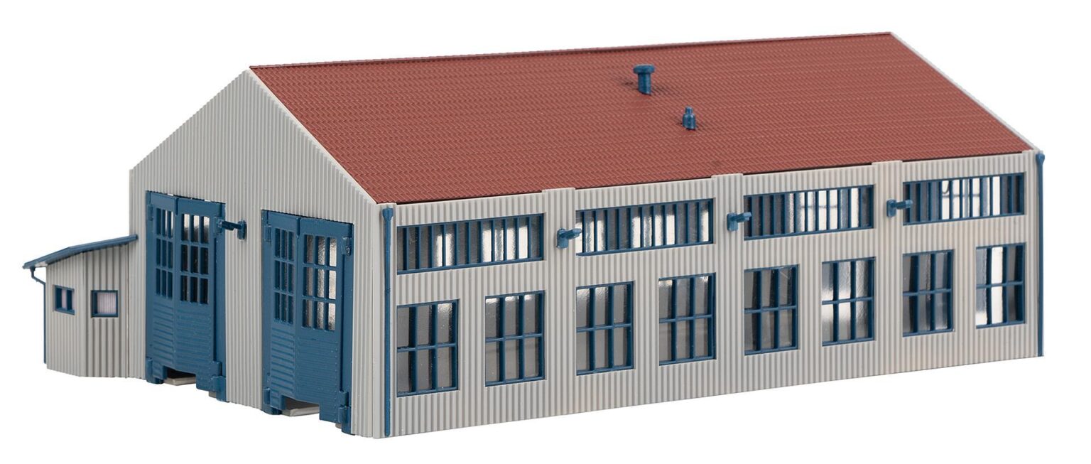 Modern Locomotive shed, 2 stalls - Kit - E-trains