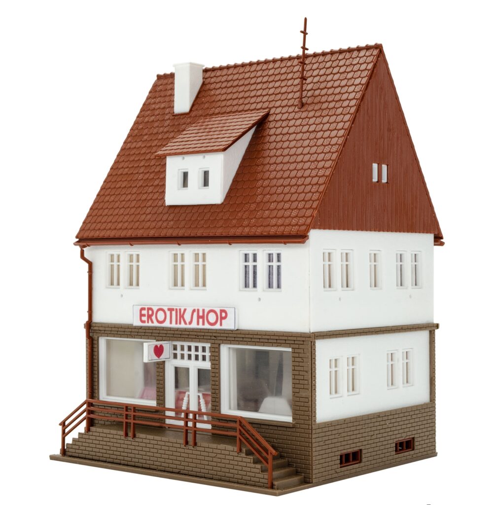 Erotic store with interior and LED lighting - kit - E-trains