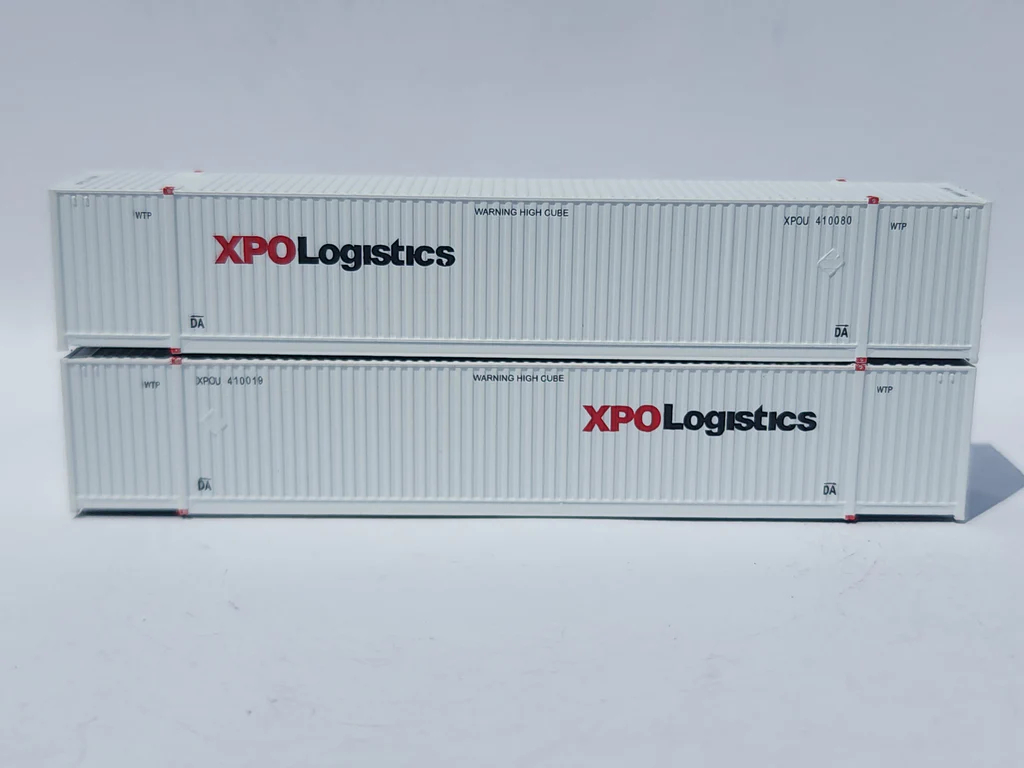 XPO Logistics Set #3, 53' HIGH CUBE 8-55-8 corrugated containers - E-trains