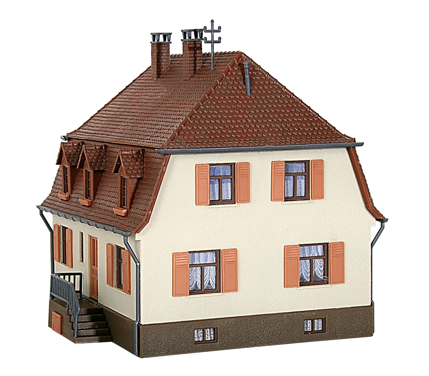 H0 House with hipped roof - Kit - E-trains