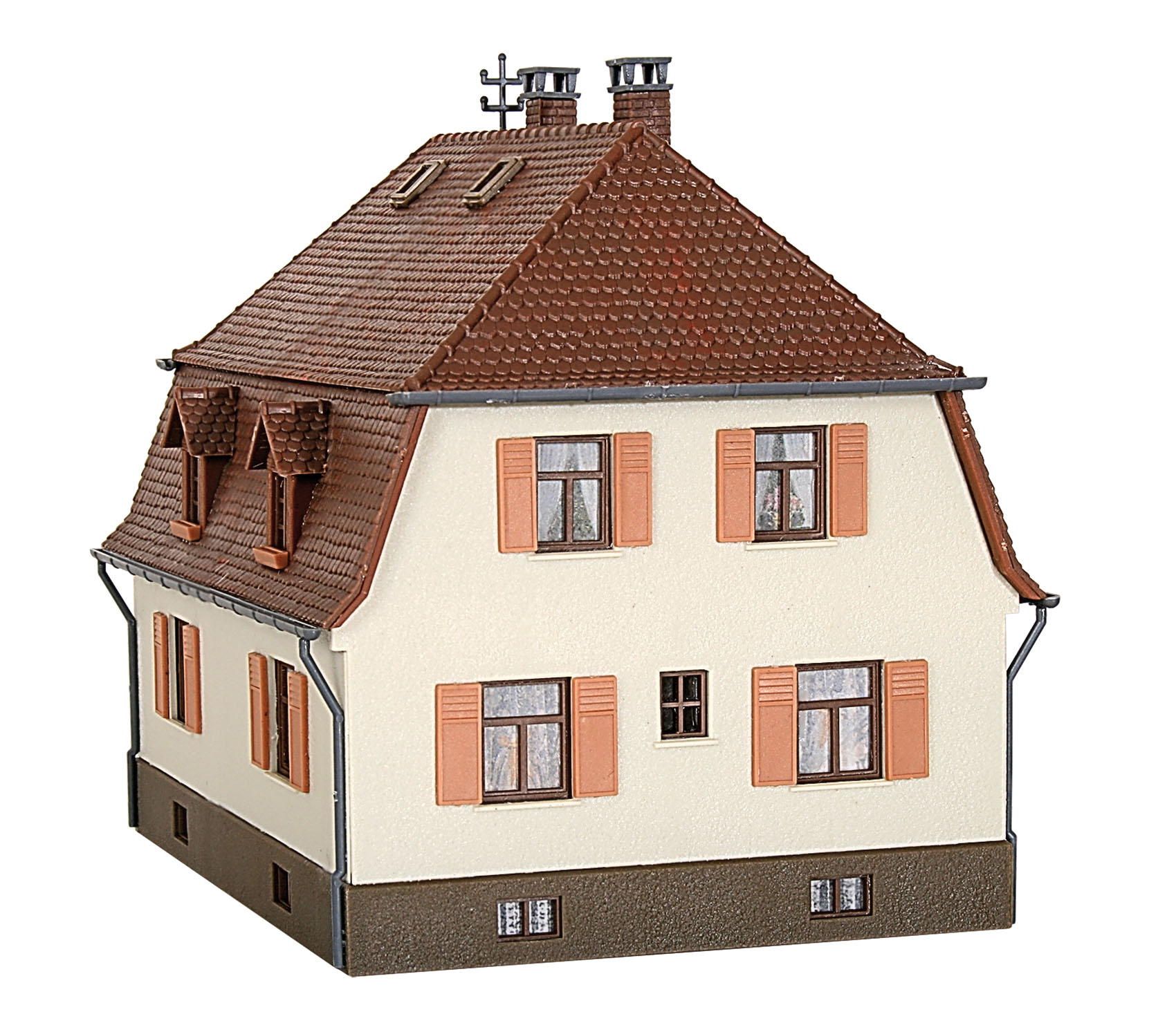 H0 House with hipped roof - Kit - E-trains