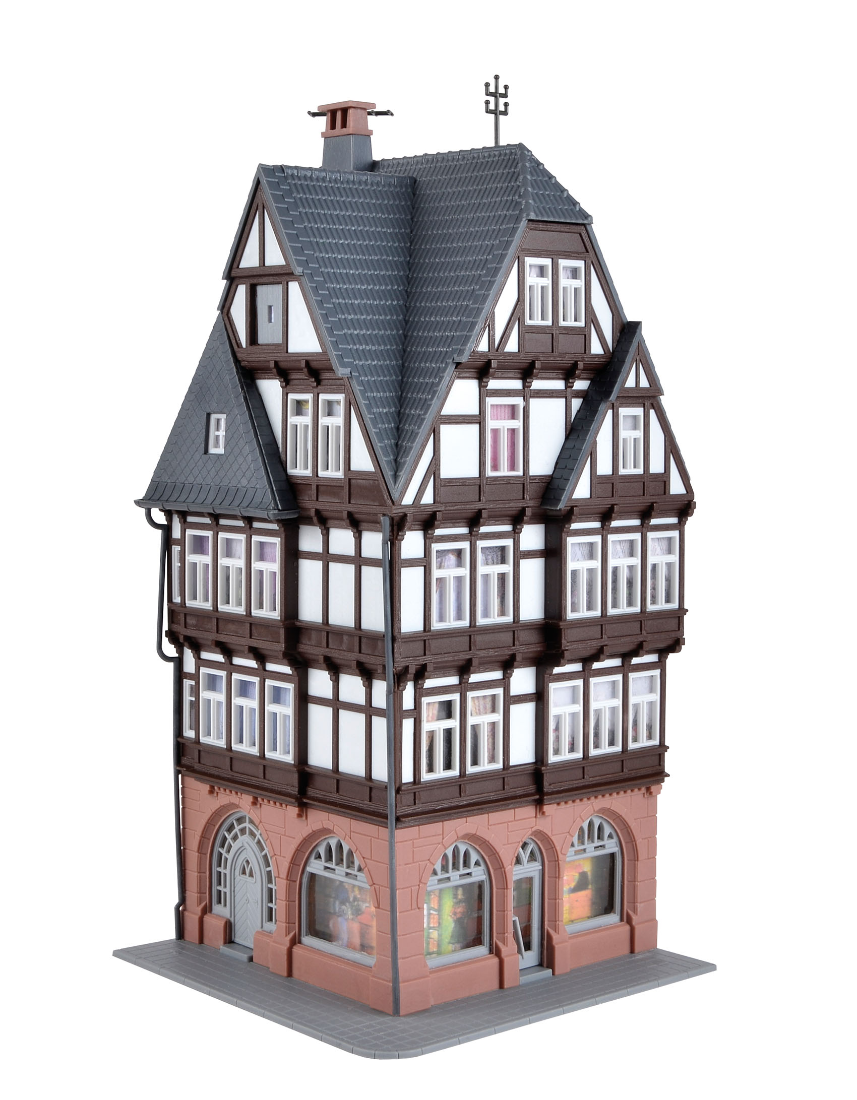 H0 Half-timbered town house - Kit - E-trains