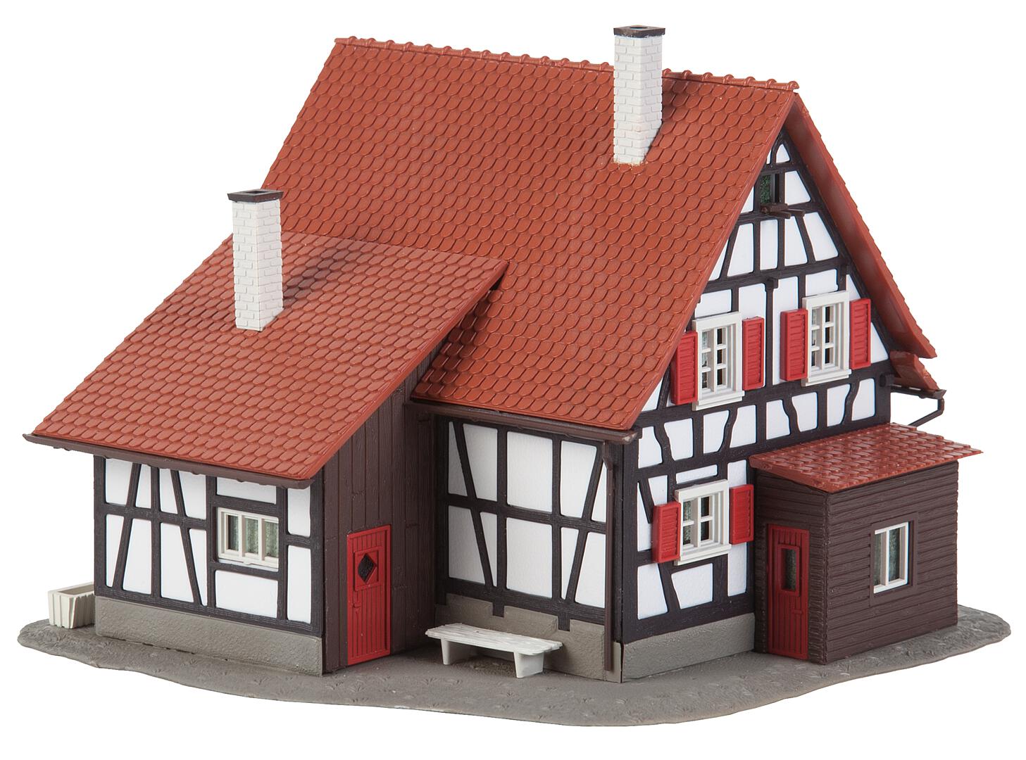 half-timbered house - E-trains