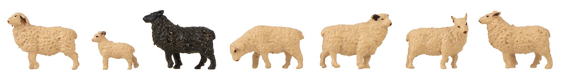 Sheep Figurine set with mini sound effect - E-trains