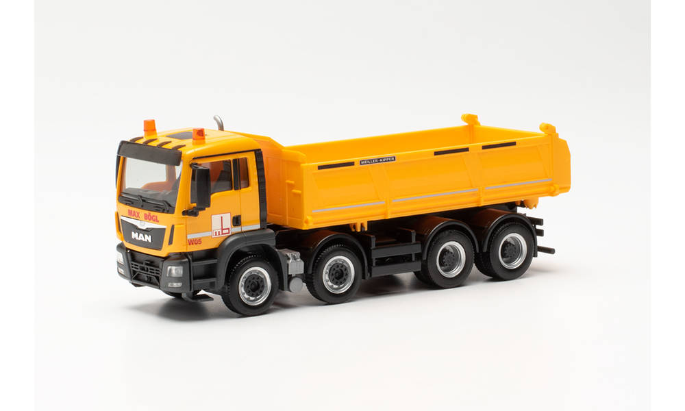 MAN TGS M EURO 6 4-AXLE MEILLER TIPPER "MAX BÖGL" - E-trains