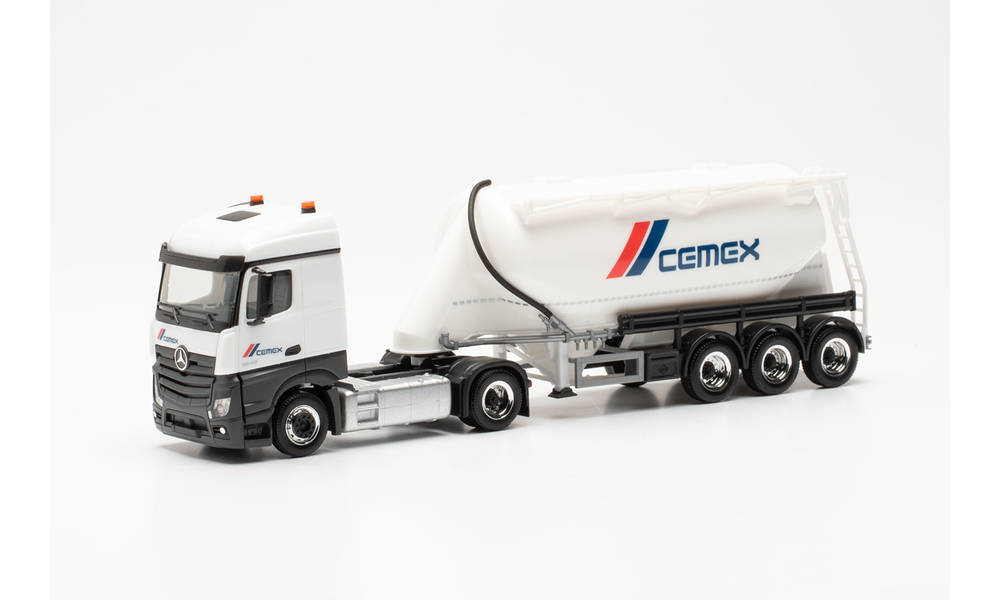 MB ACTROS STREAMSPACE UDDER SILO SEMITRAILER "CEMEX" - E-trains