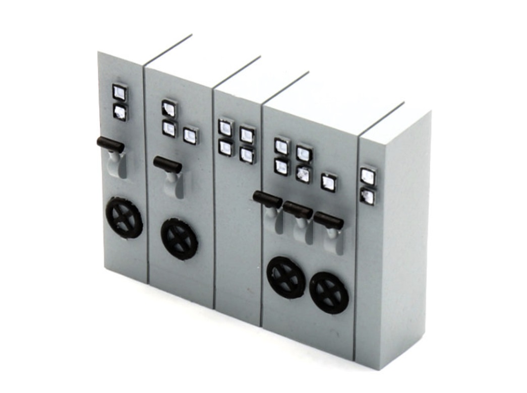 Large control cabinet - Finished model - E-trains