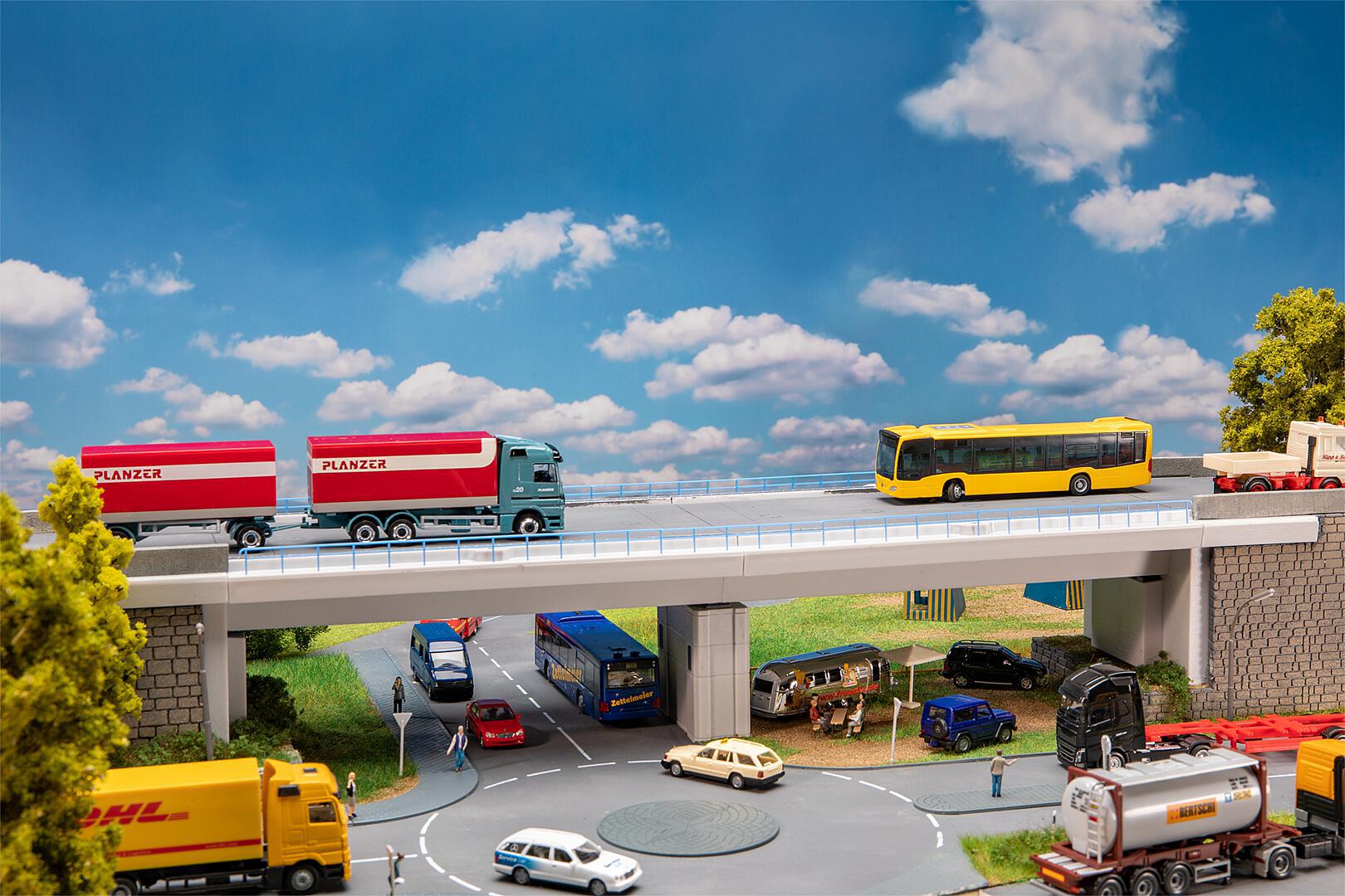 Concrete bridge, 2 tracks - Kit - E-trains