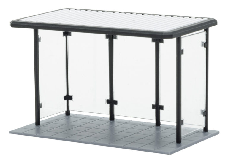 Bus stop with a flat roof - Kit - E-trains