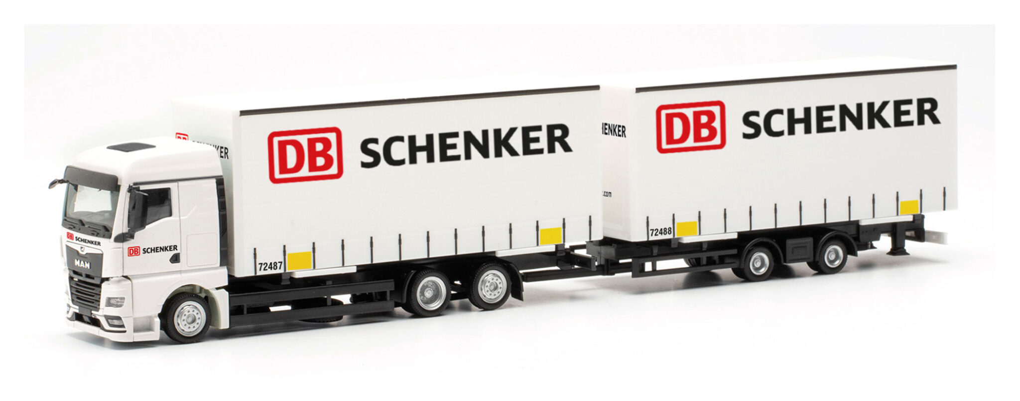 MAN TGX GM Tarpaulin trailer “DB Schenker” - E-trains