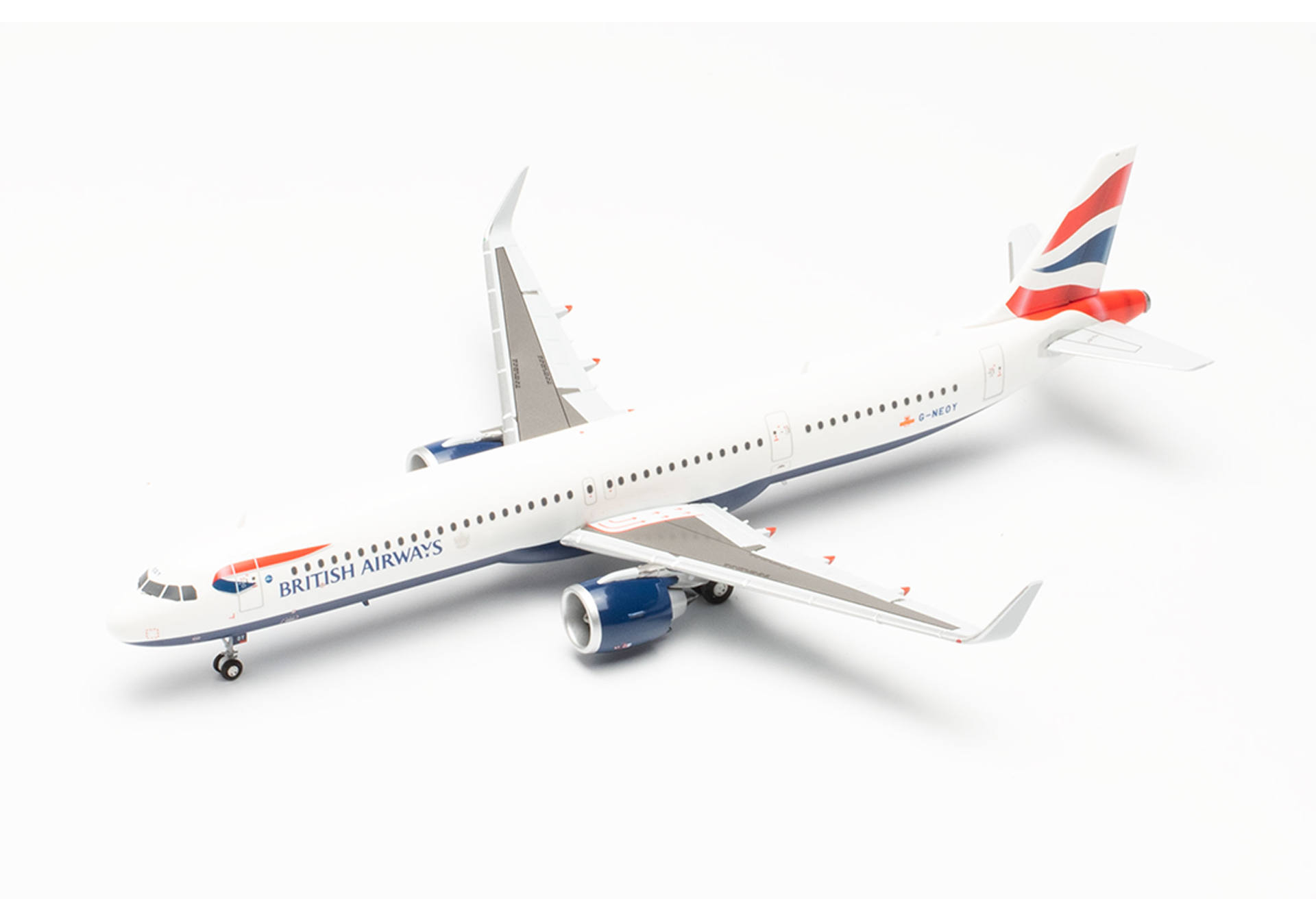 British Airways Airbus A321neo – G-NEOY - 1:200 Scale - E-trains