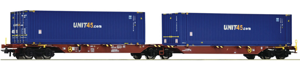 Container double wagon, GYSEV CARGO - E-trains