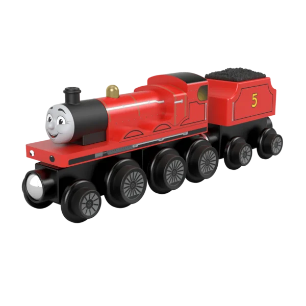 THOMAS & FRIENDS WOODEN RAILWAY JAMES ENGINE AND COAL-CAR - E-trains