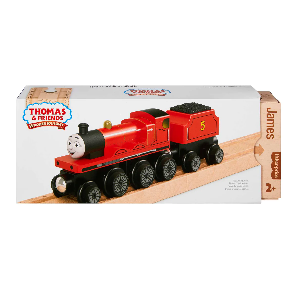 THOMAS & FRIENDS WOODEN RAILWAY JAMES ENGINE AND COAL-CAR - E-trains