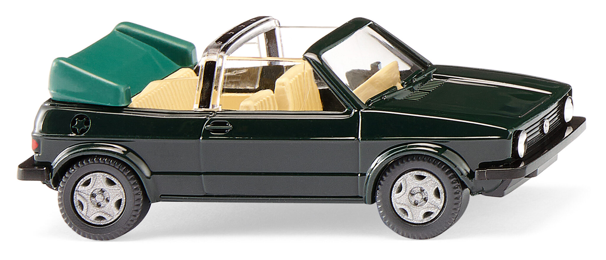 VW Golf I Cabrio, dark green - E-trains