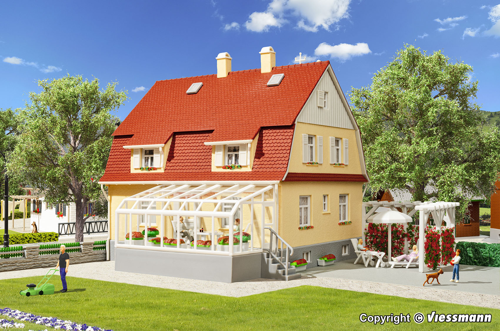 Residential house with winter garden - Kit - E-trains