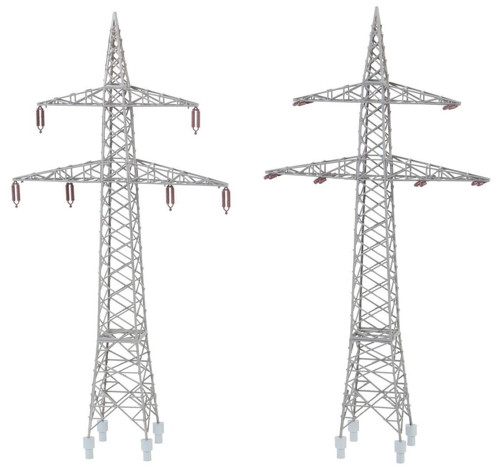 2 Electricity pylons (110 kV) - Kit - E-trains