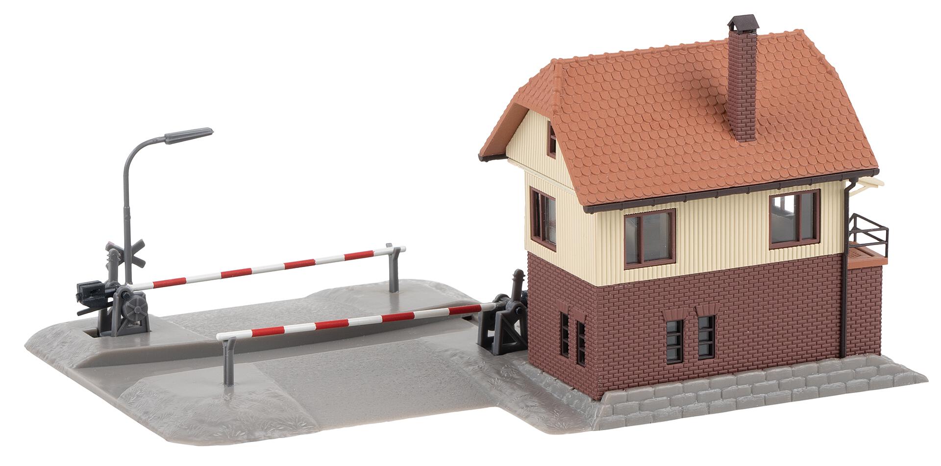 Level crossing with signal tower - Kit - E-trains