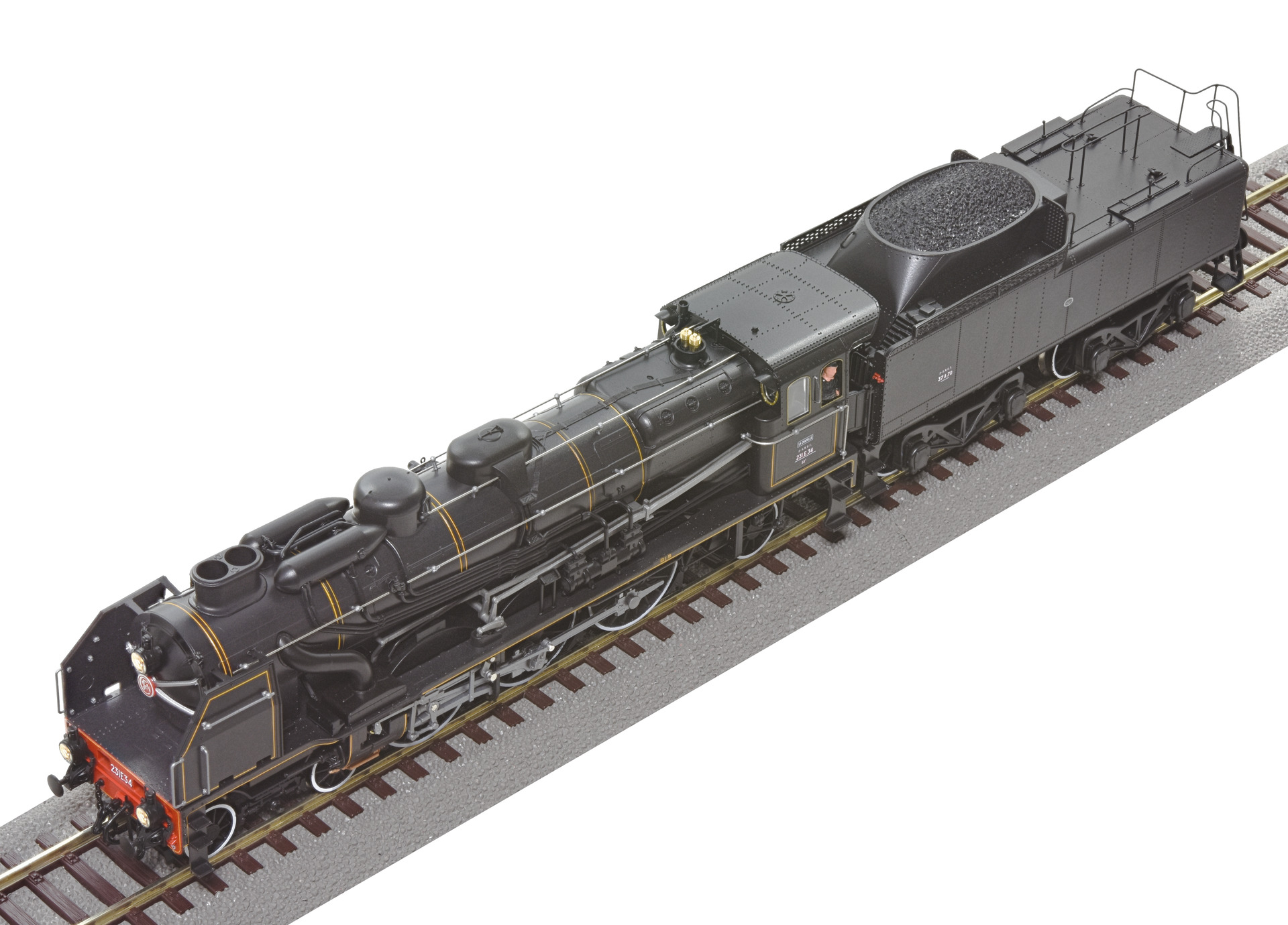 DCC - Steam locomotive 231 E 34, SNCF - E-trains