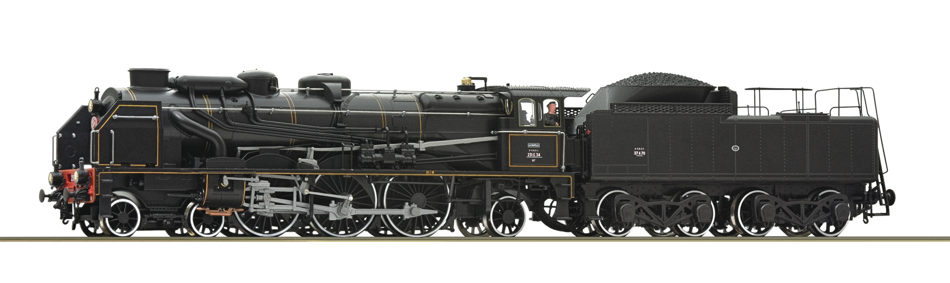 DCC - Steam locomotive 231 E 34, SNCF - E-trains