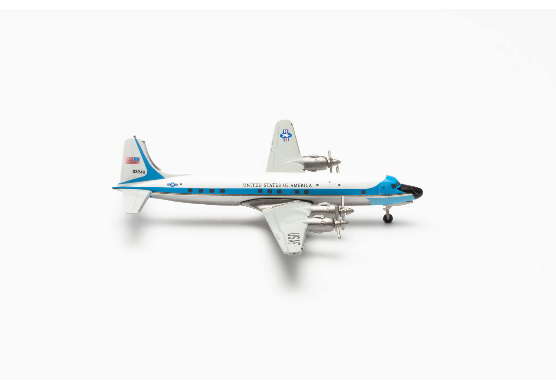 U.S. Air Force Douglas VC-118A, 1254th Air Transport - Scale 1:500 - E ...