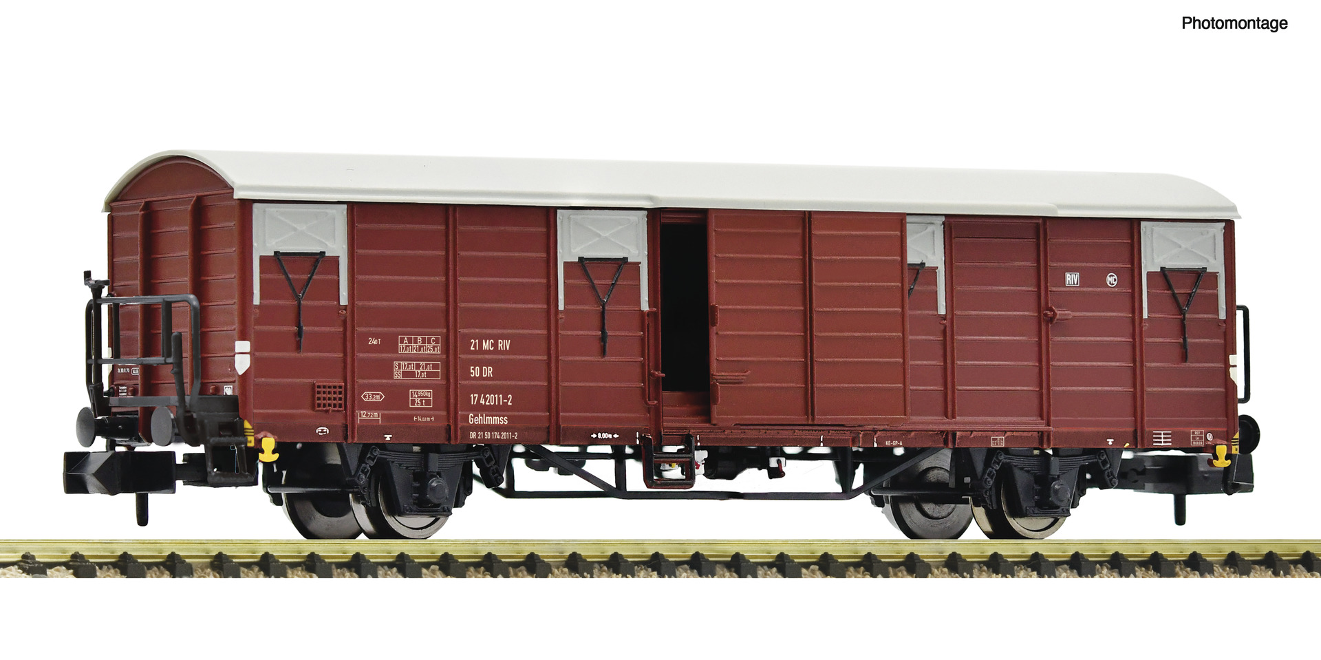 Covered goods wagon, DR - E-trains