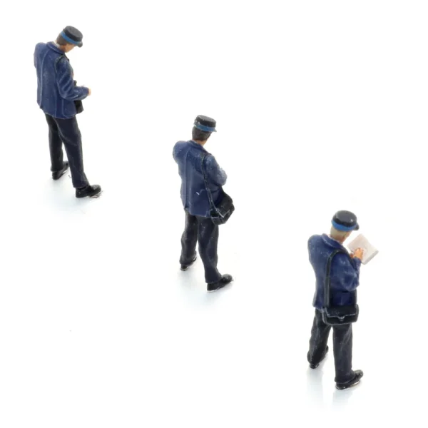 Dutch conductors on train 1990s - E-trains