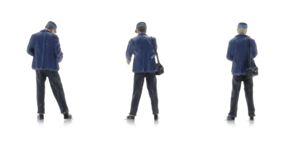 Dutch conductors on train 1990s - E-trains