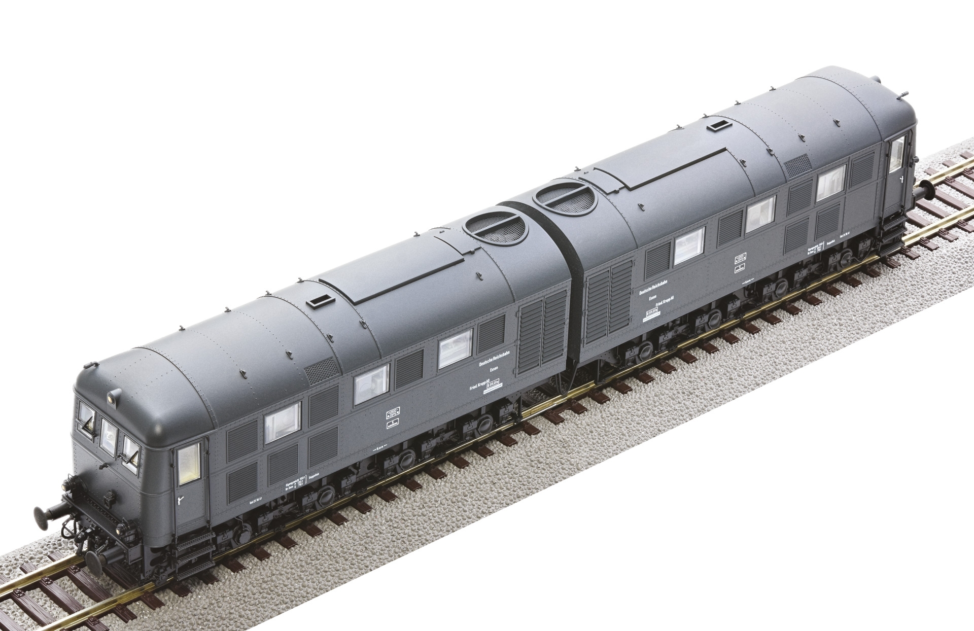 DC - Diesel-electric double locomotive D311.01, DWM - E-trains