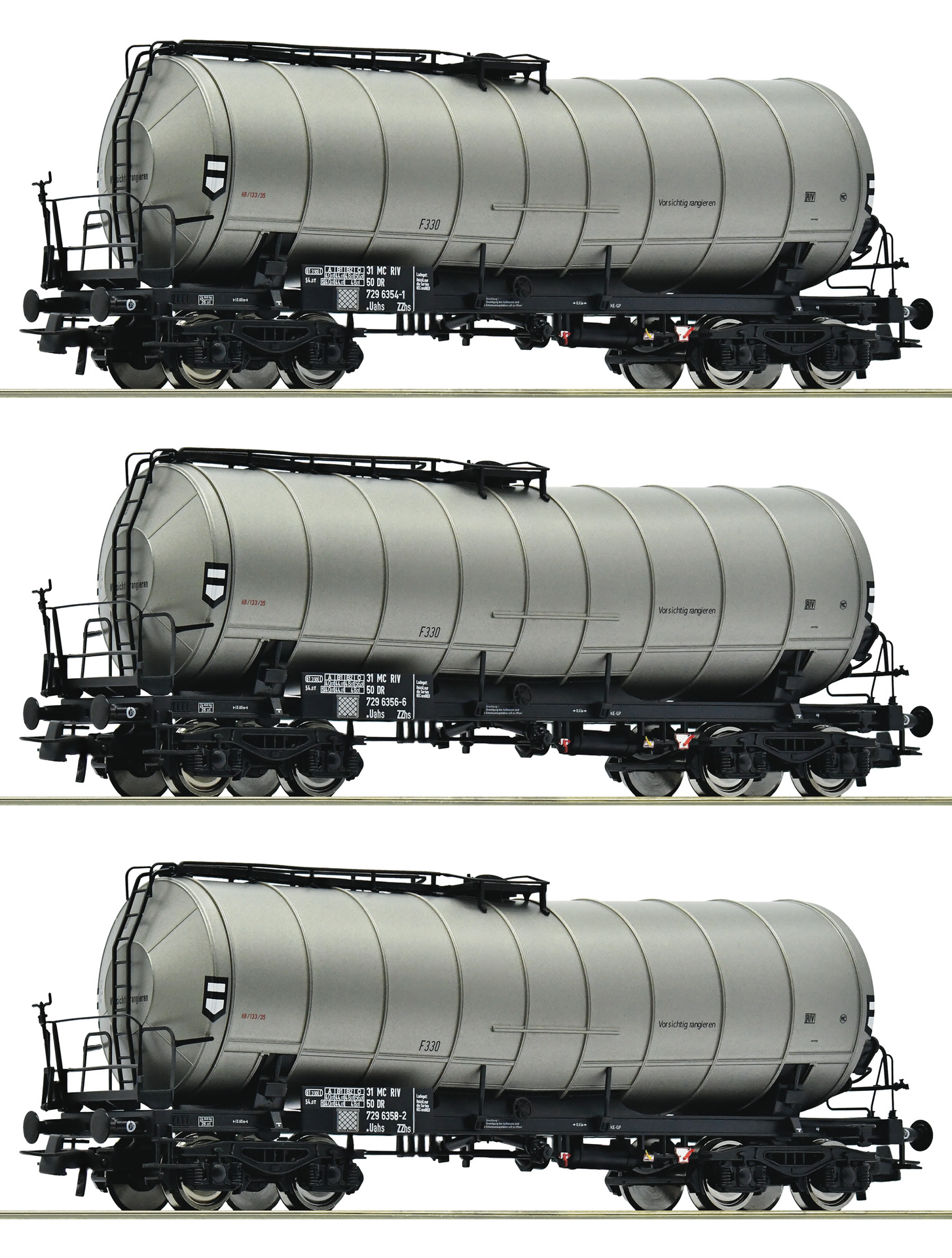 3-piece set: Slurry wagons, DR - E-trains