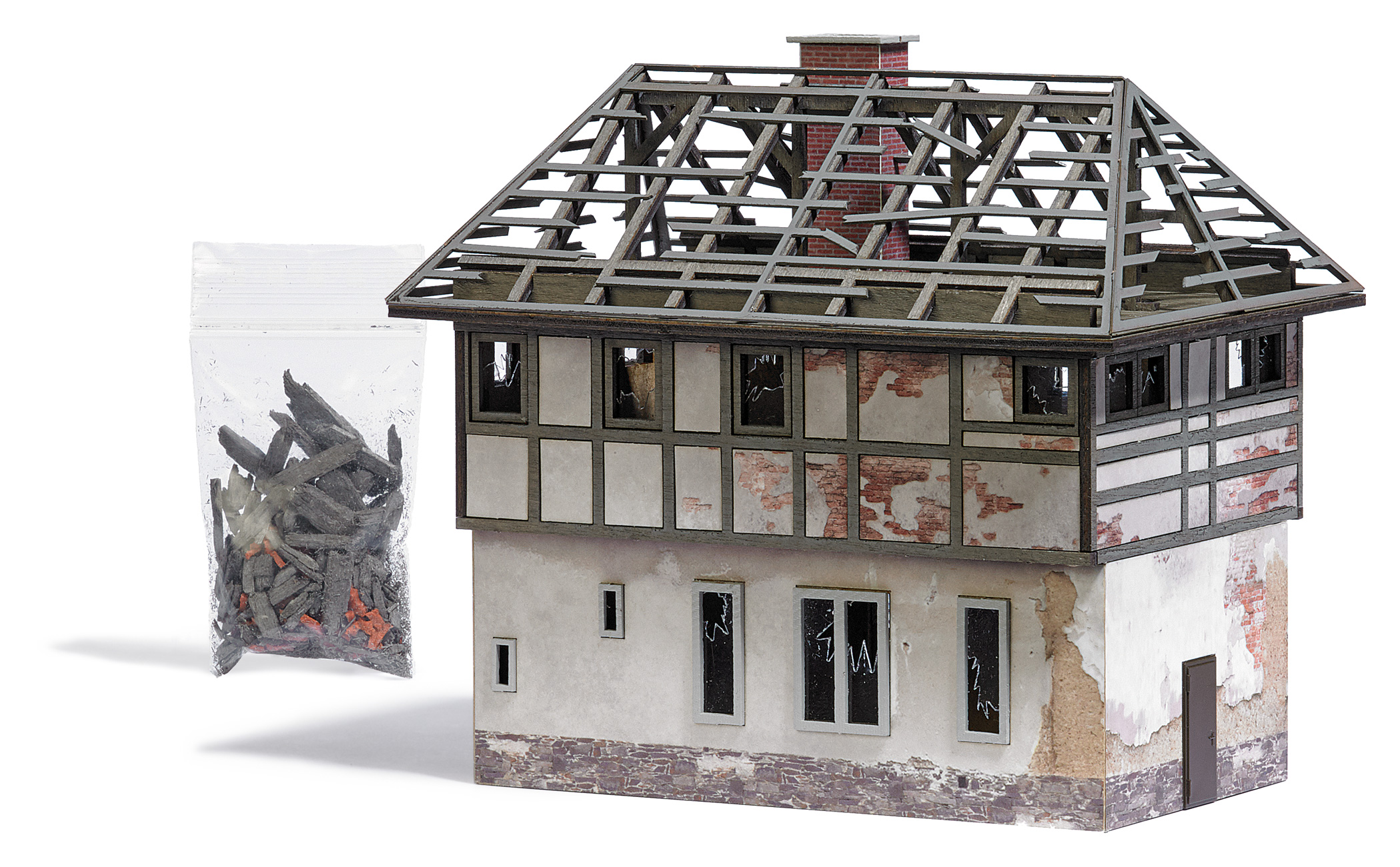 Weathered signal box, kit - E-trains